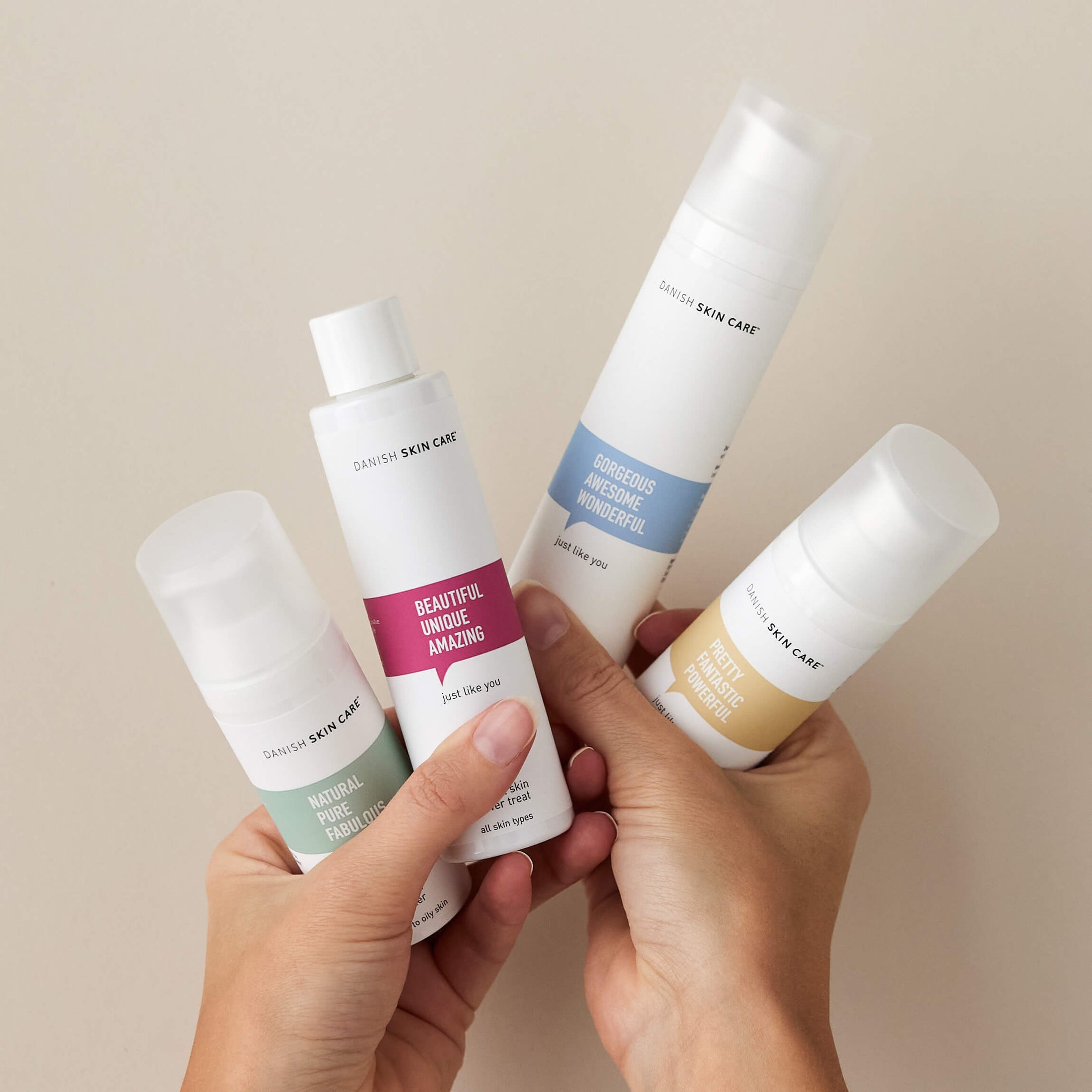 Hudplejesæt og hudplejeprodukter fra Danish Skin Care