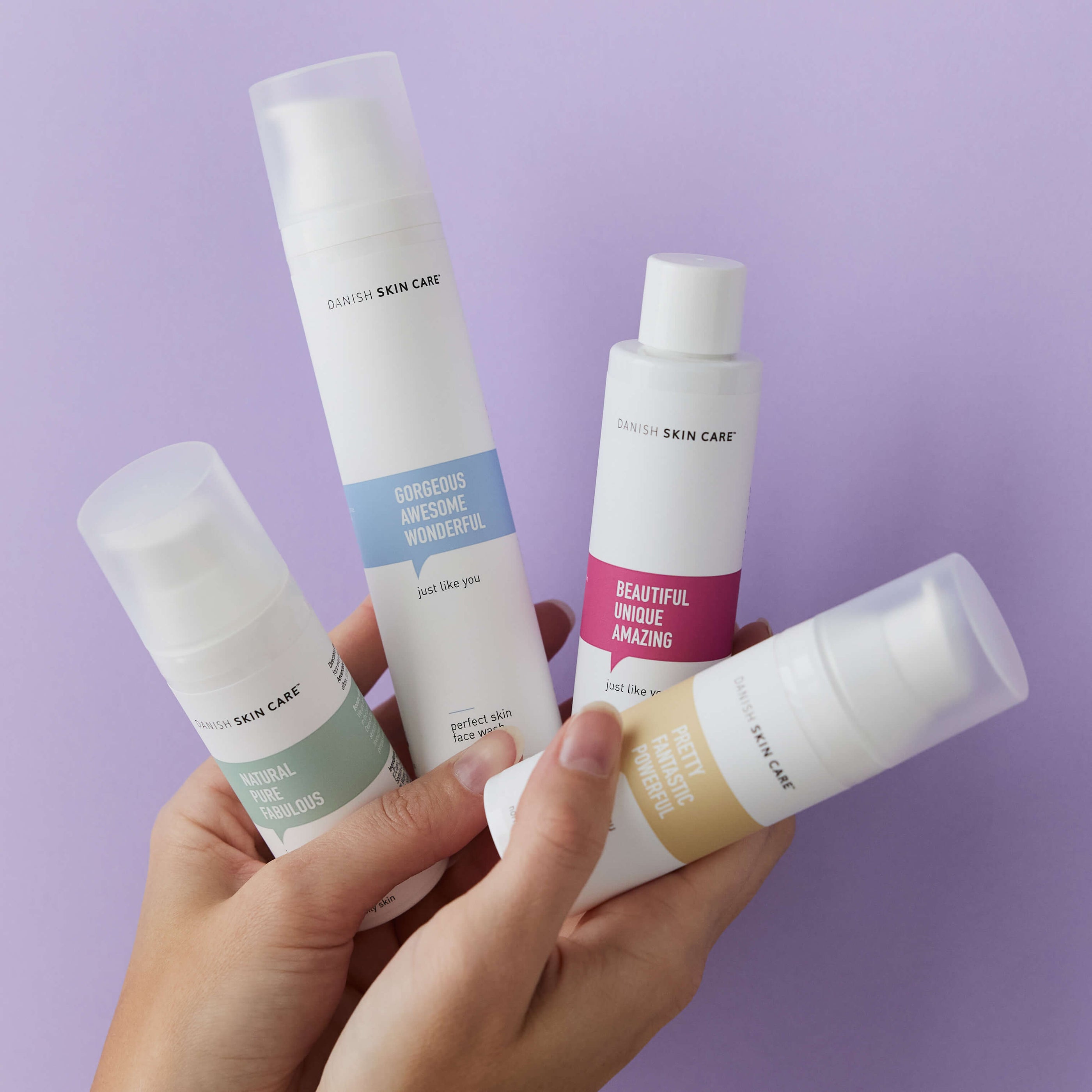 Hudplejesæt og hudplejeprodukter fra Danish Skin Care