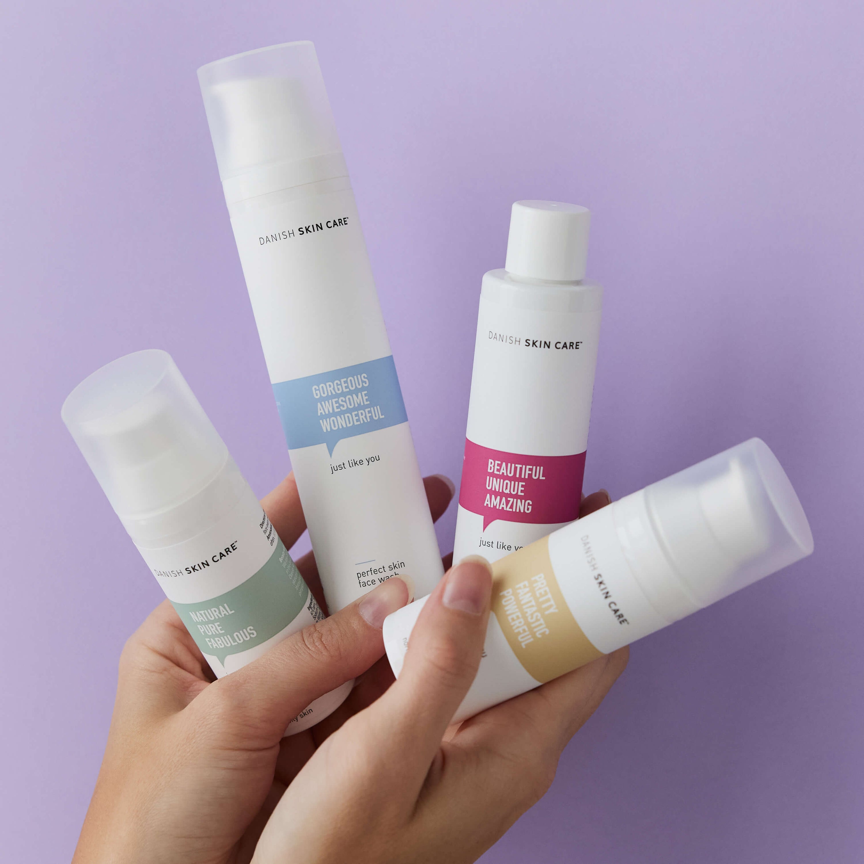 Hudplejesæt og hudplejeprodukter fra Danish Skin Care